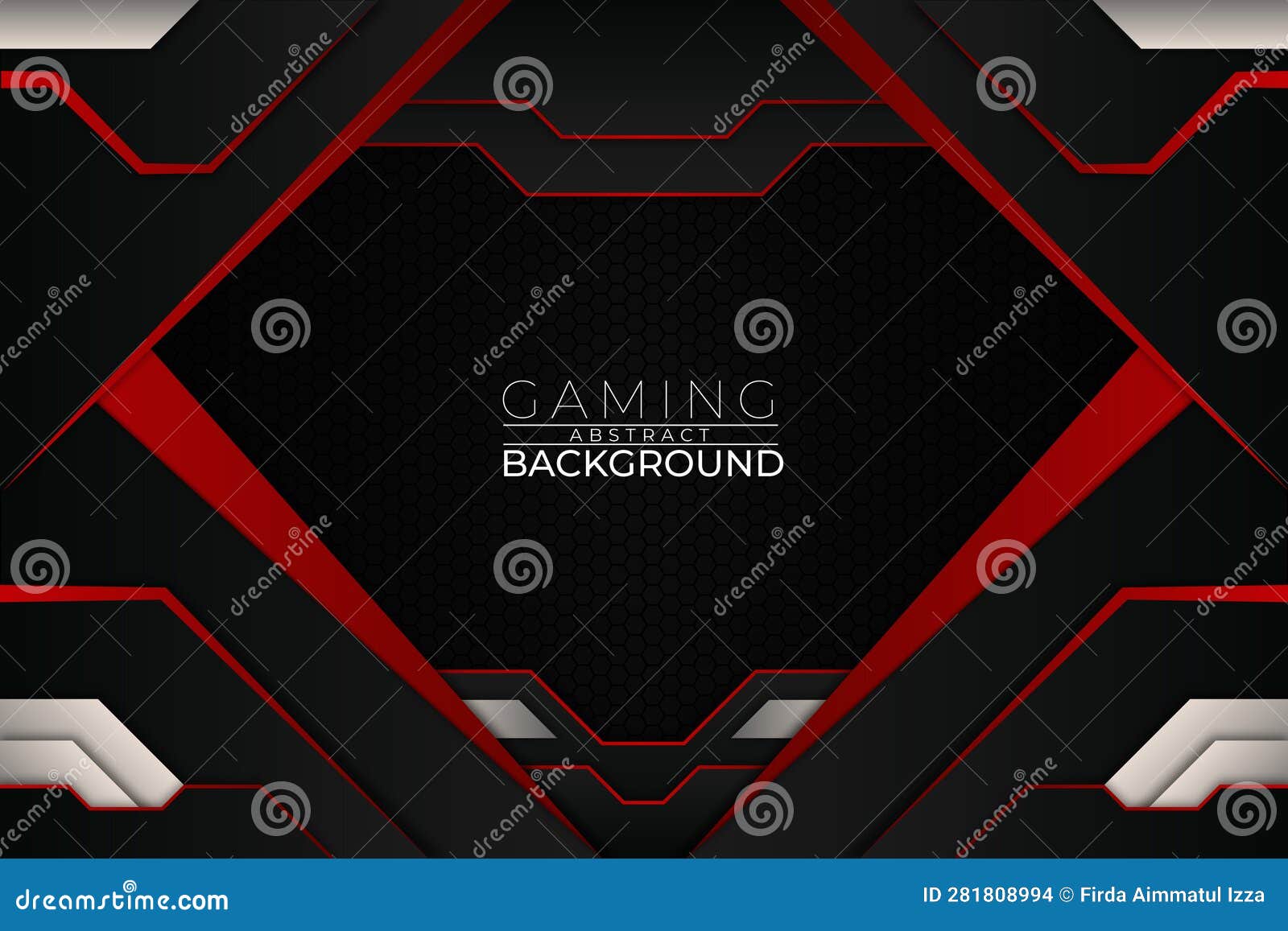 Futuristic Modern Gaming Background Design Overlapped Shape Stock ...