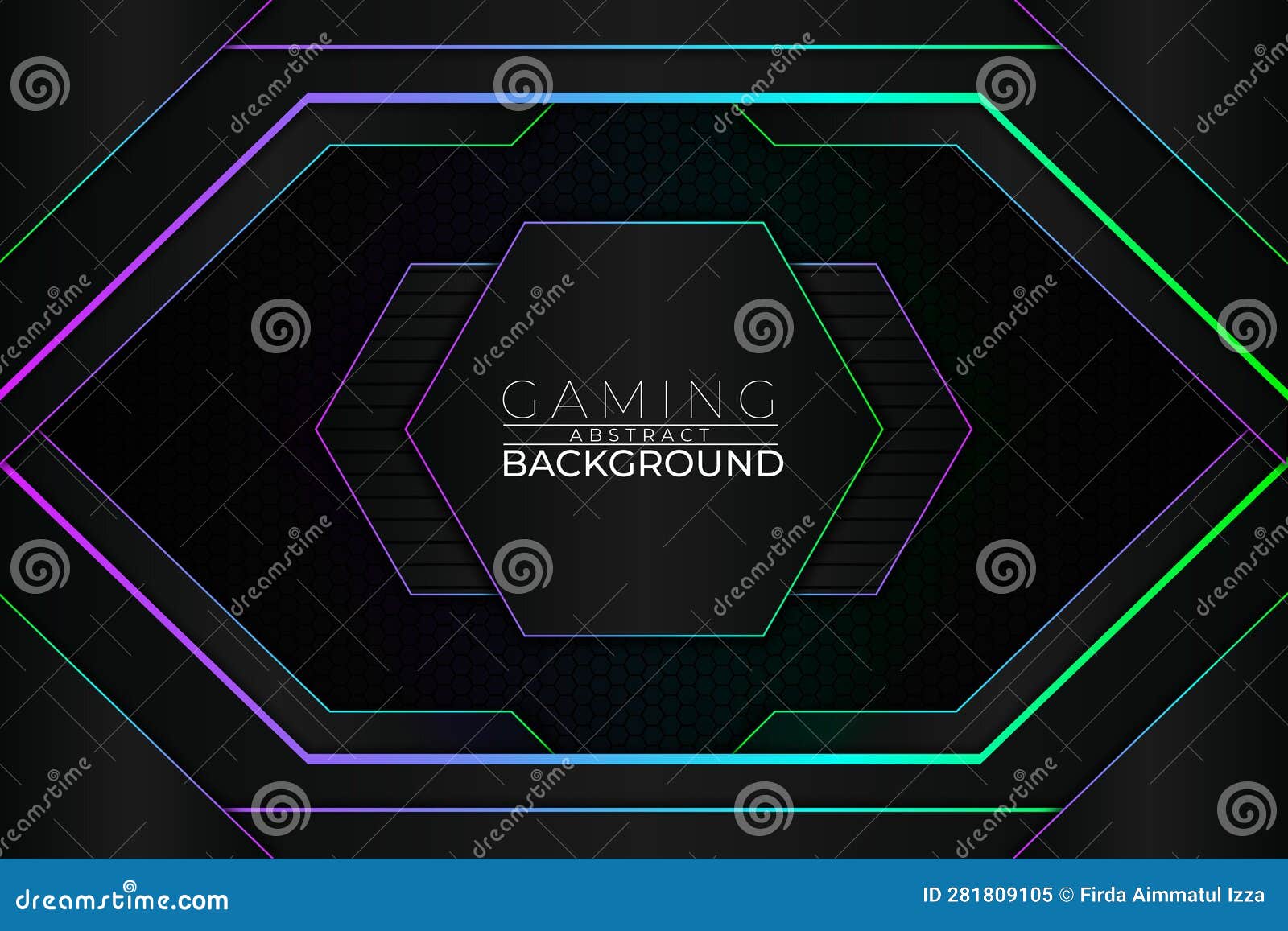 Futuristic Modern Gaming Background Design Overlapped Shape Stock ...