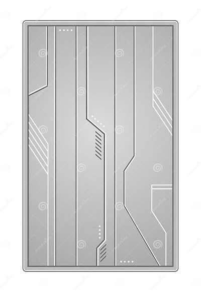 Futuristic gate design stock vector. Illustration of technology - 284095772