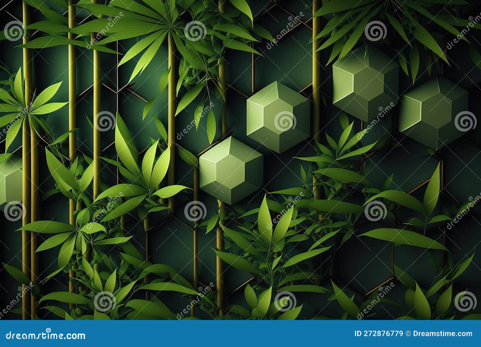 Futuristic Geodesic Ecological Interior of the Wall Inside the House ...