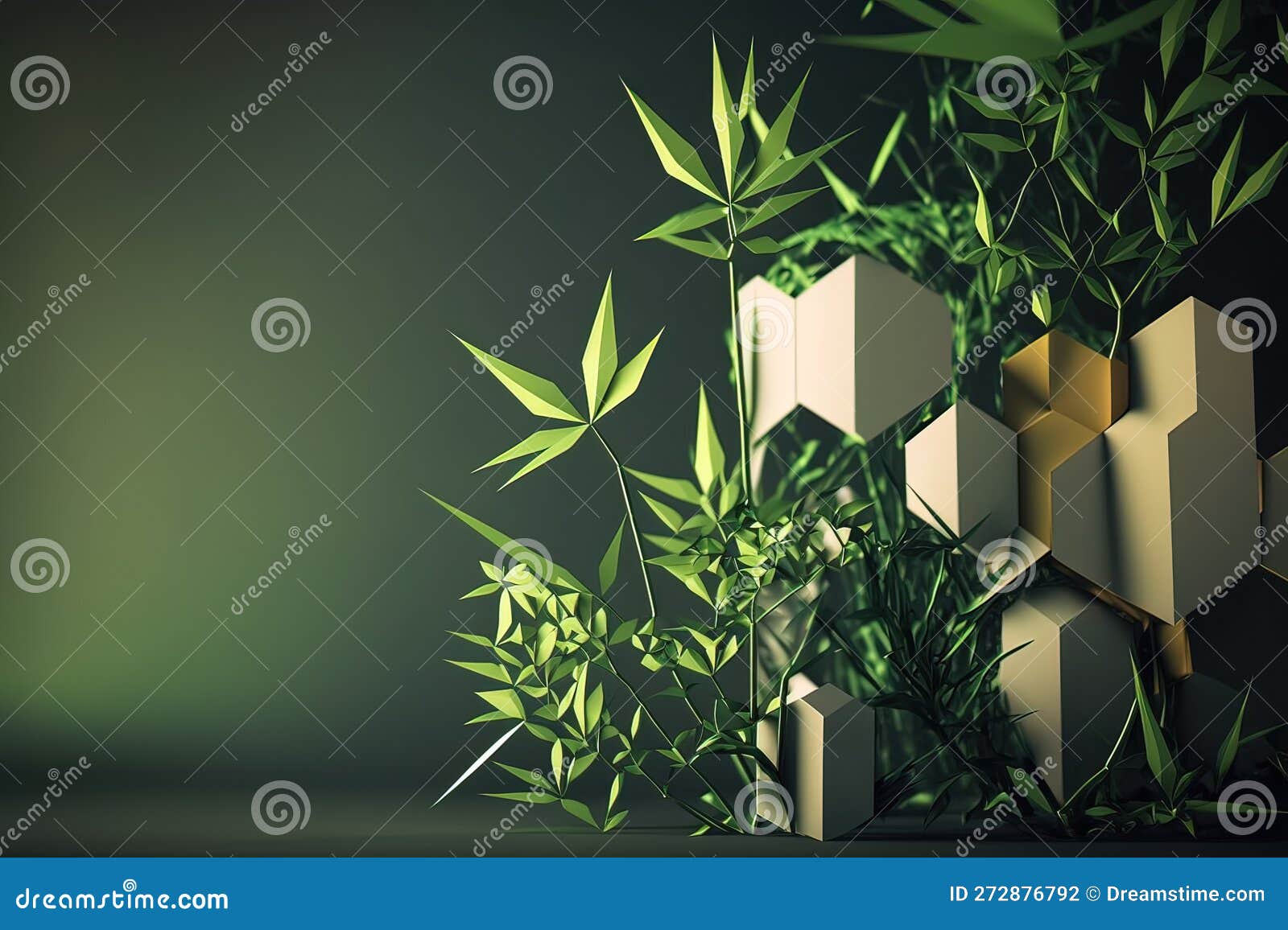 Futuristic Geodesic Ecological Interior of the Wall Inside the House ...