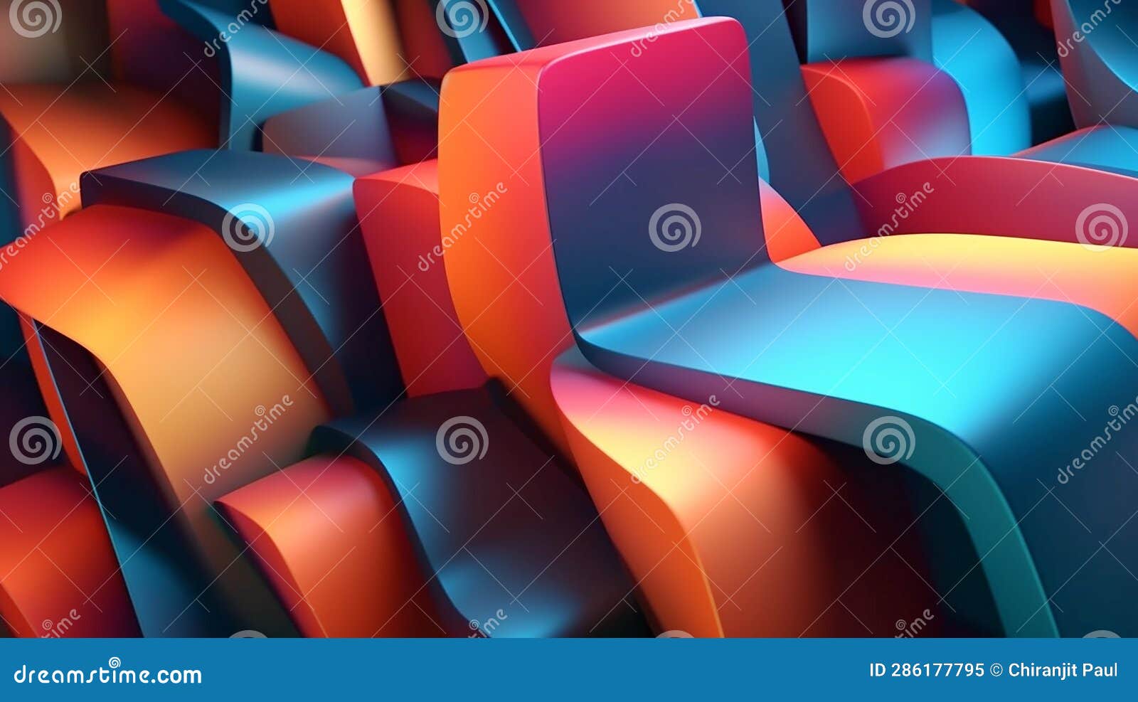 Futuristic Geometric Shapes Connect for Modern Abstract Design ...