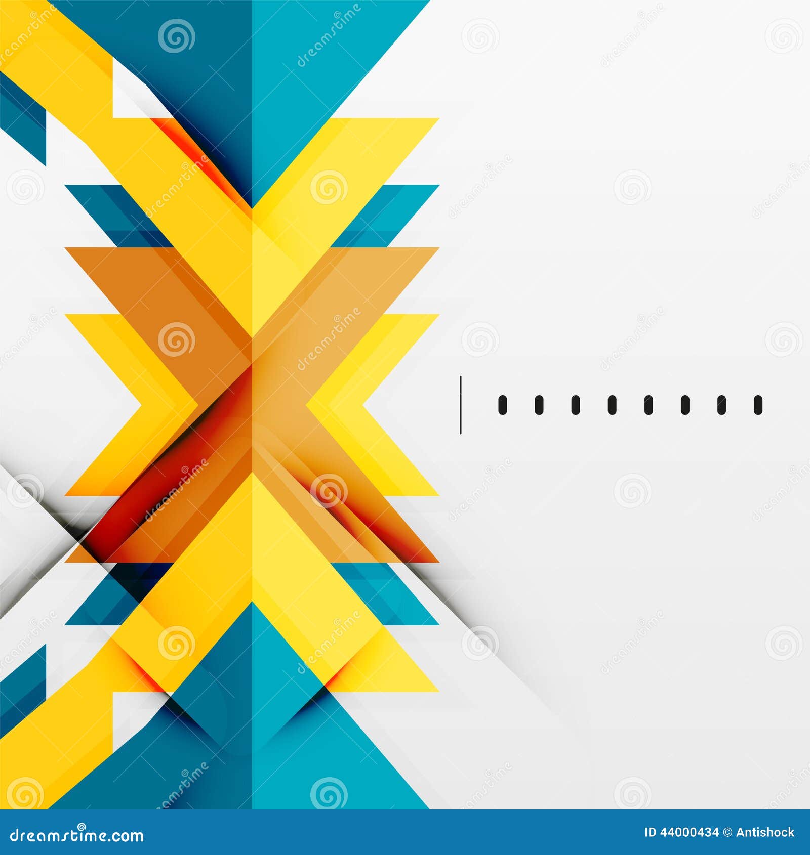 Futuristic Geometric Dynamic Lines Shape With Glowing Neon Color ...