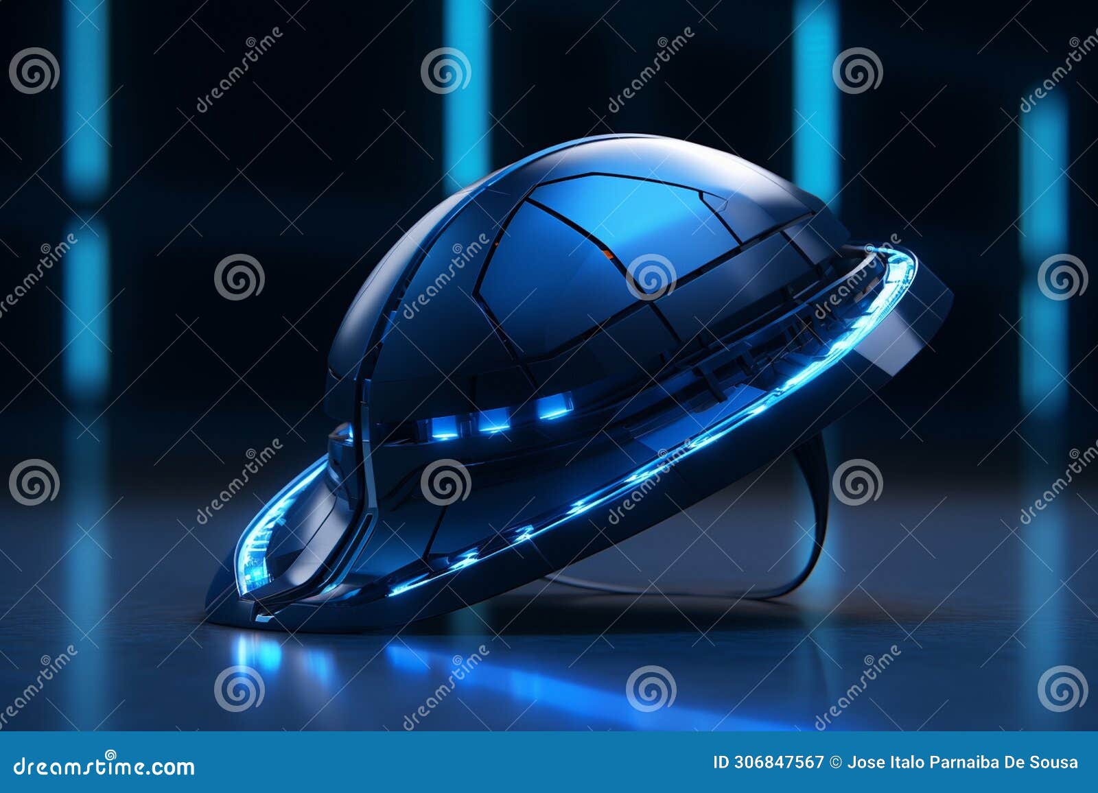 Futuristic and Geometrically Inspired Hat Design. Generative Ai Stock ...