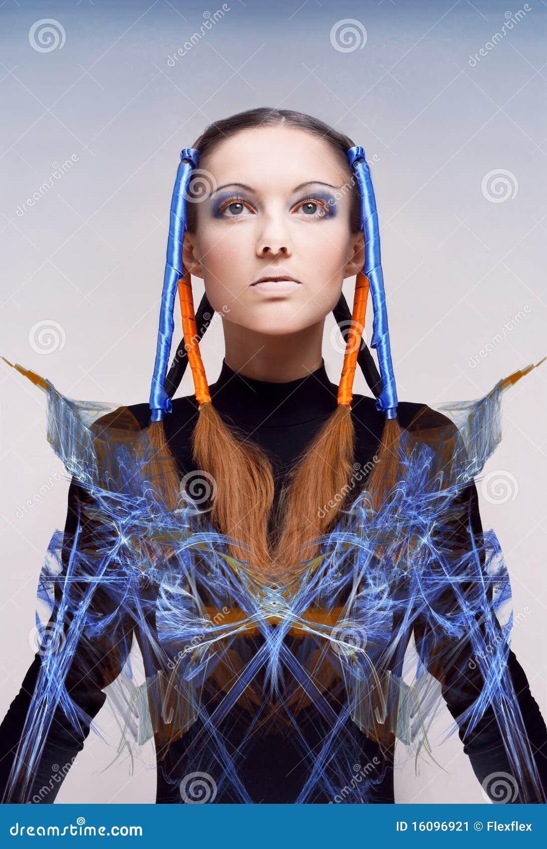 Futuristic Girl Stock Image | CartoonDealer.com #16096921