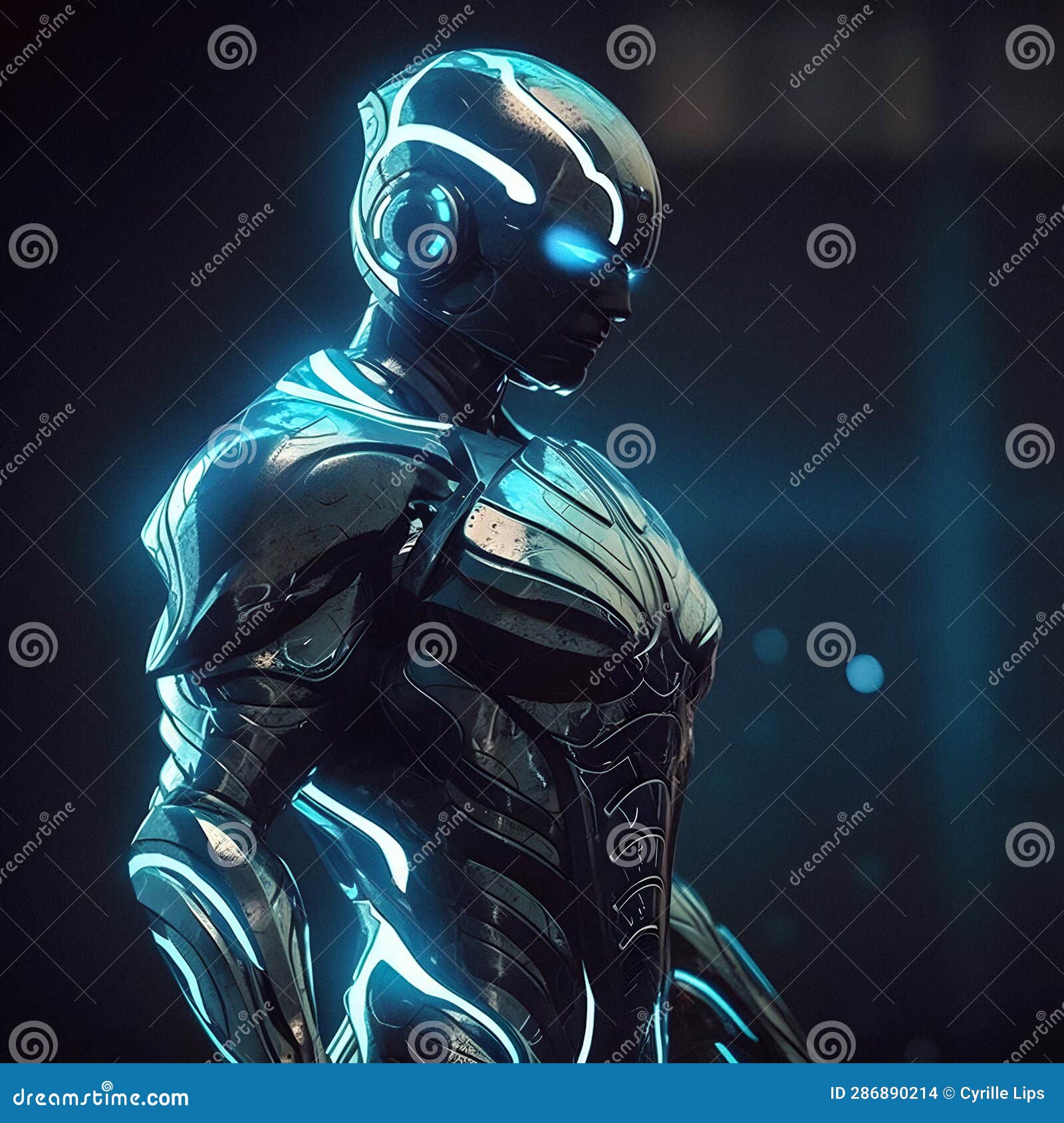 Futuristic Gladiator: AI-Generated Artwork Royalty-Free Stock Image ...