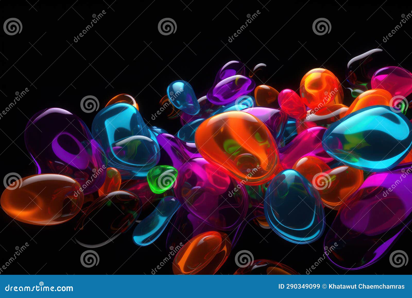 Futuristic Glass Discs: Abstract 3D Render Background, a Vision of ...