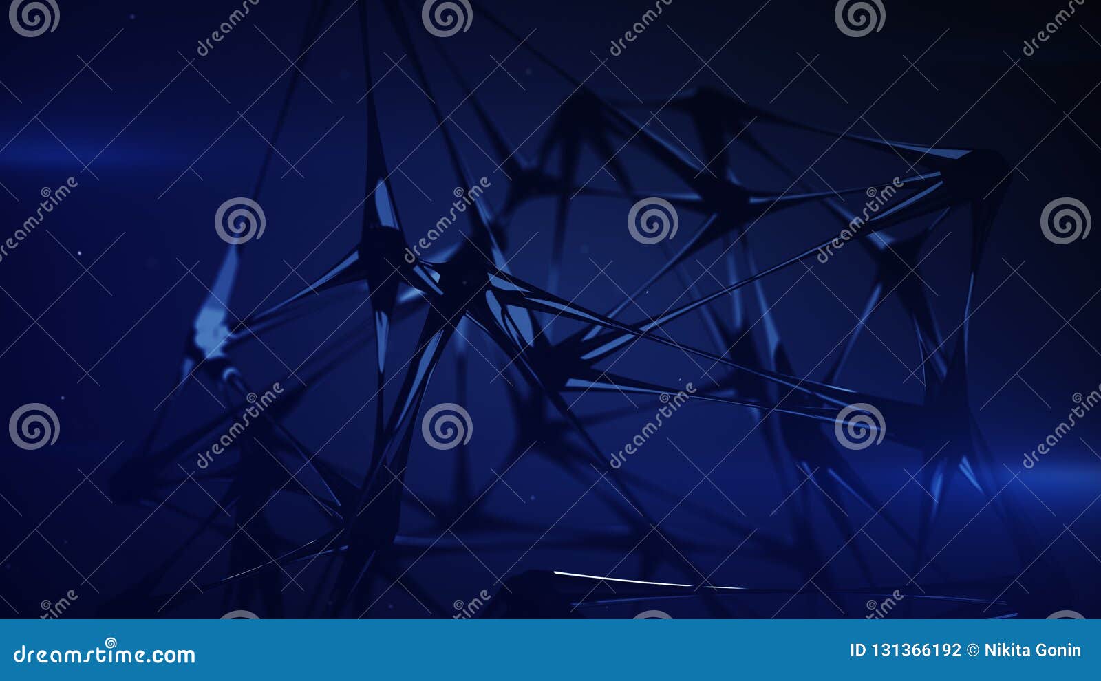 Futuristic Glass Microstructure 3D Render Stock Illustration ...