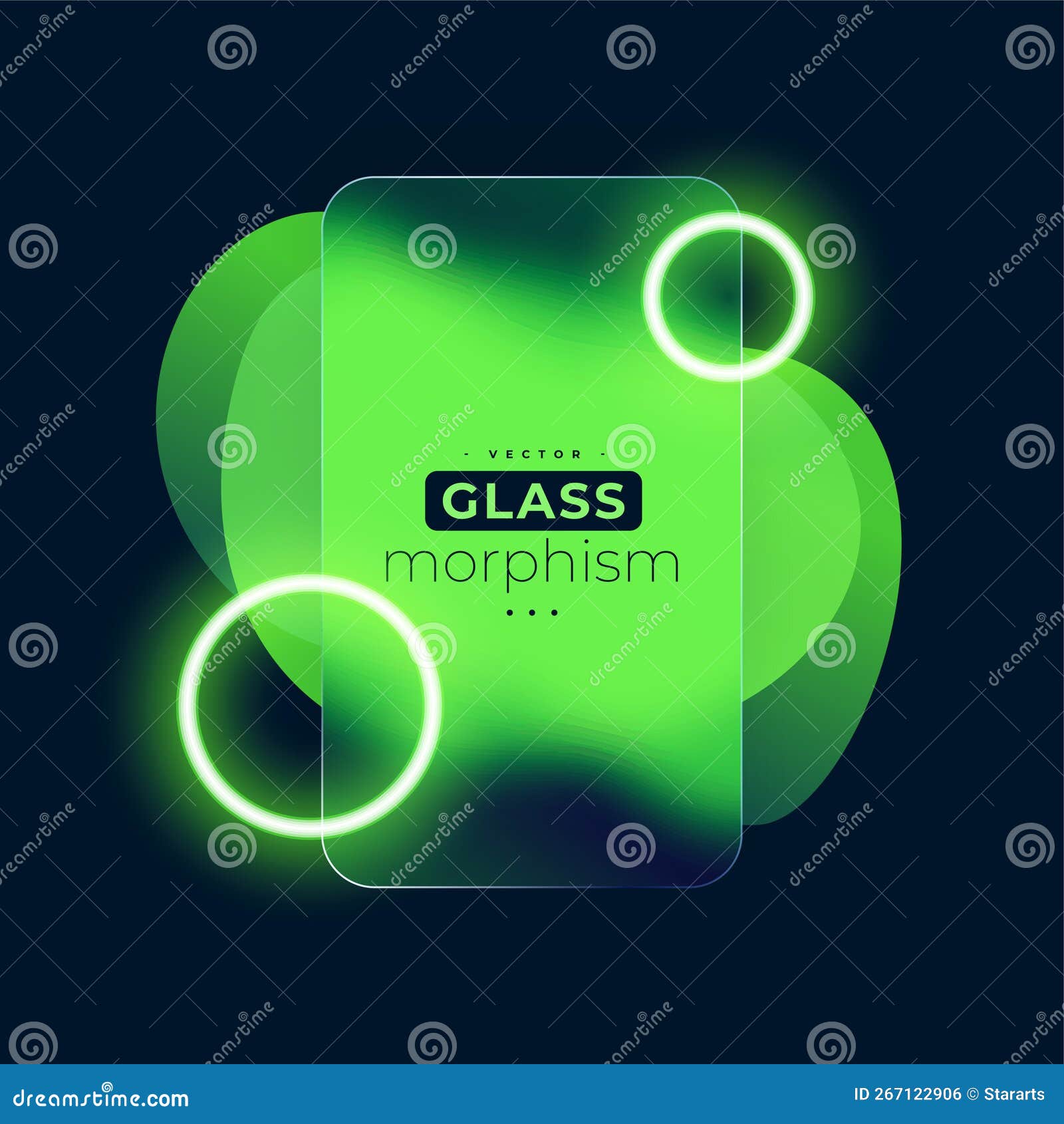 Futuristic Glass Morphism Background with Glowing Gradient Design Stock ...