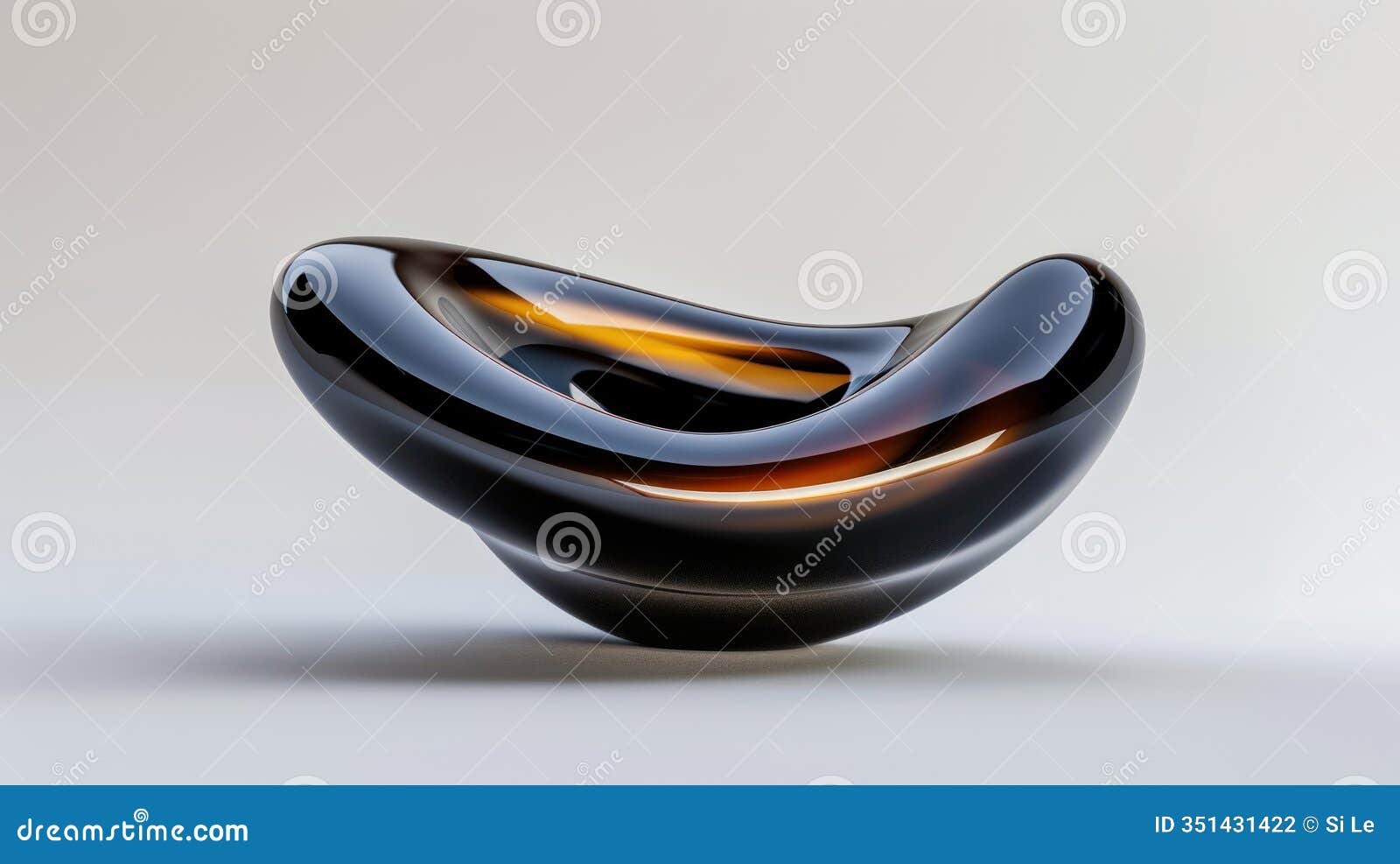 Glassmorphism.Abstract Of Floating Blue And White Spheres On A Dark ...