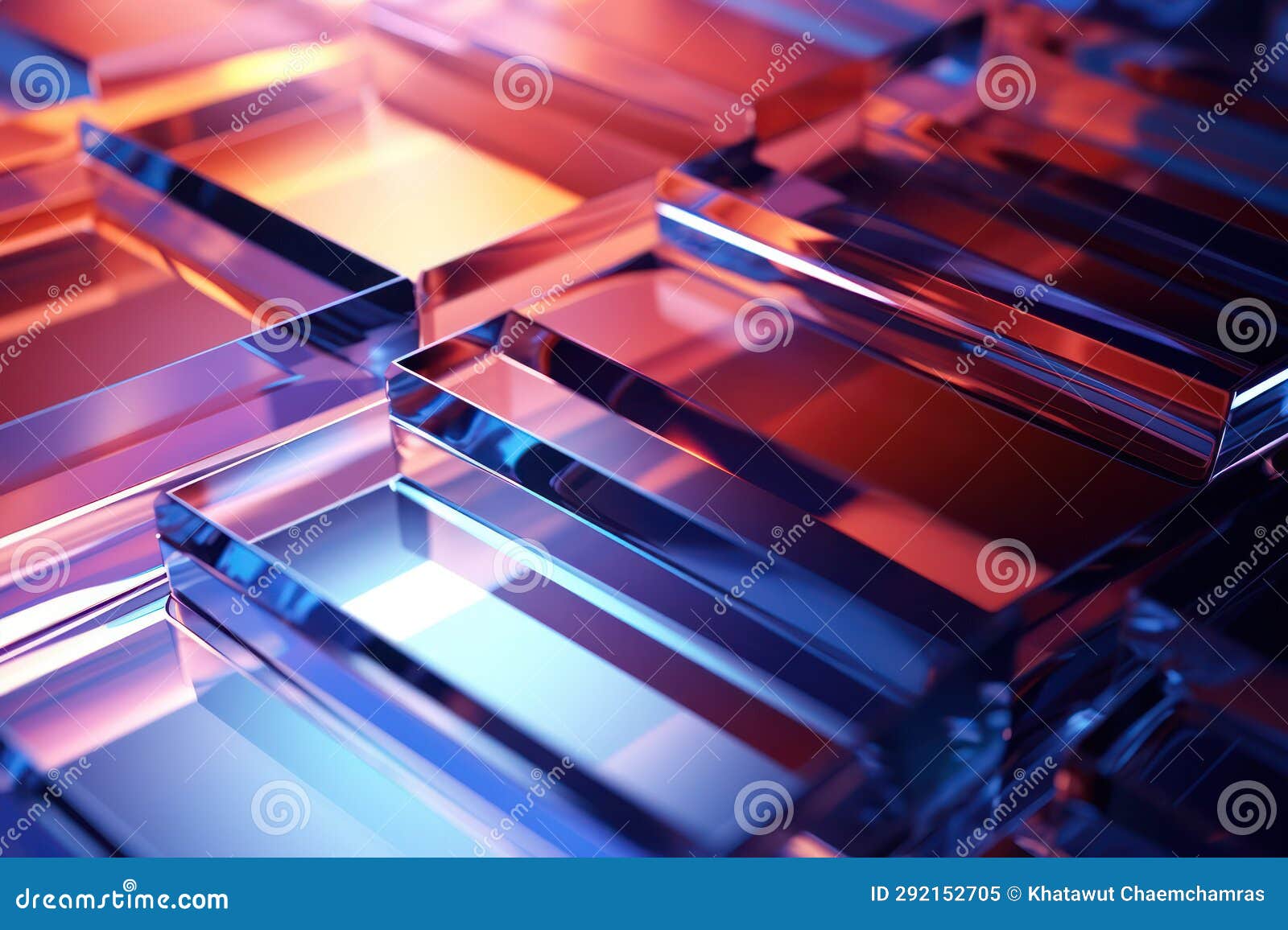 Futuristic Glassy Transparence: 3D Render Abstract Background - Evoking ...