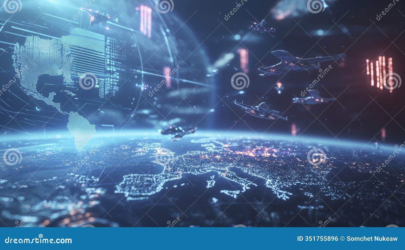 Futuristic Global Conflict Depicted in Space Technology-driven ...