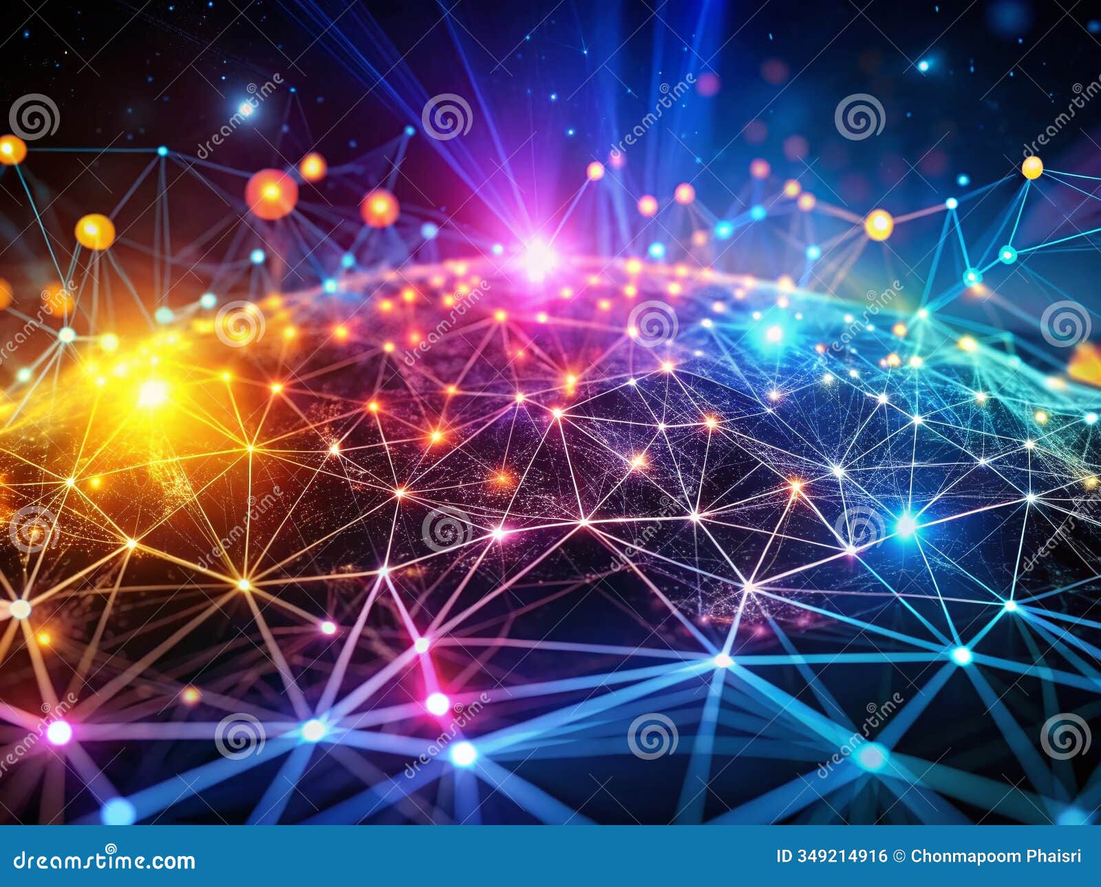 Advanced Plexus Fantasy Abstract Technology And Engineering Background ...