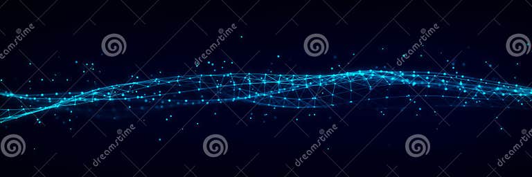 Futuristic Global Network Connection Structure. Cyber Security Digital Data Flow. Science ...