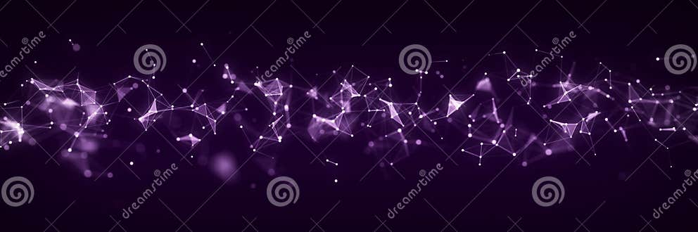 Futuristic Global Network Connection Structure. Cyber Security Digital Data Flow. Science ...