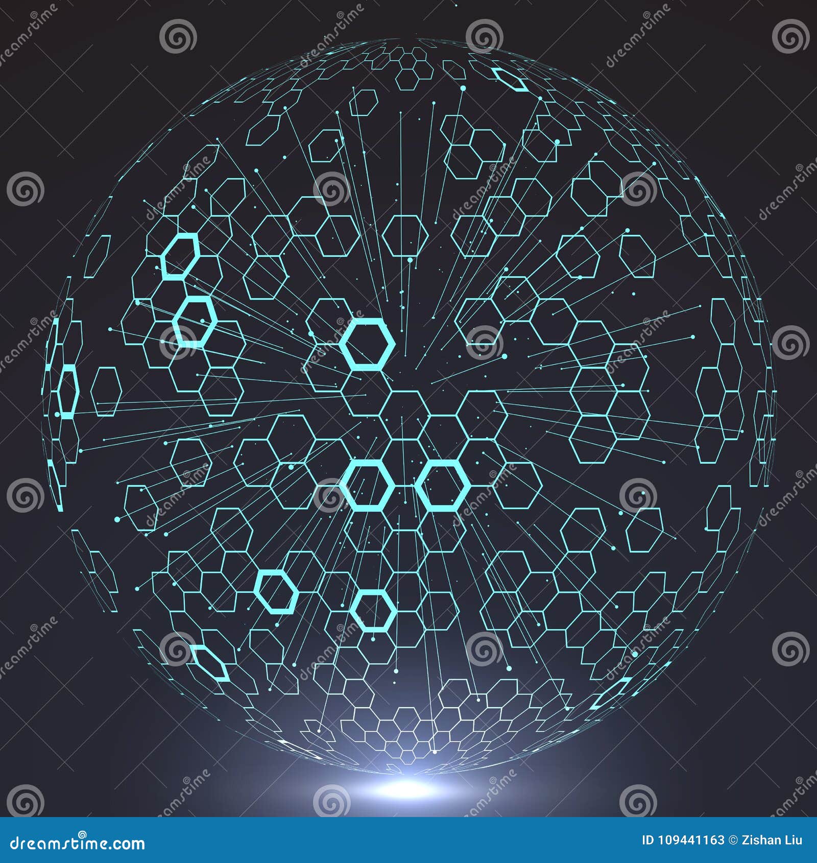 Futuristic Globalization Interface. Stock Illustration - Illustration ...