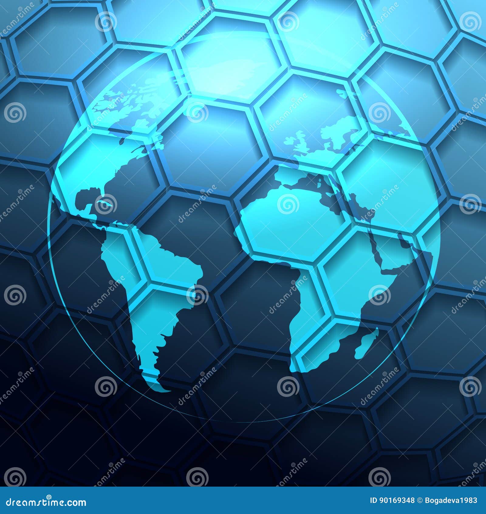 Futuristic Globe Background Stock Vector - Illustration of creative ...