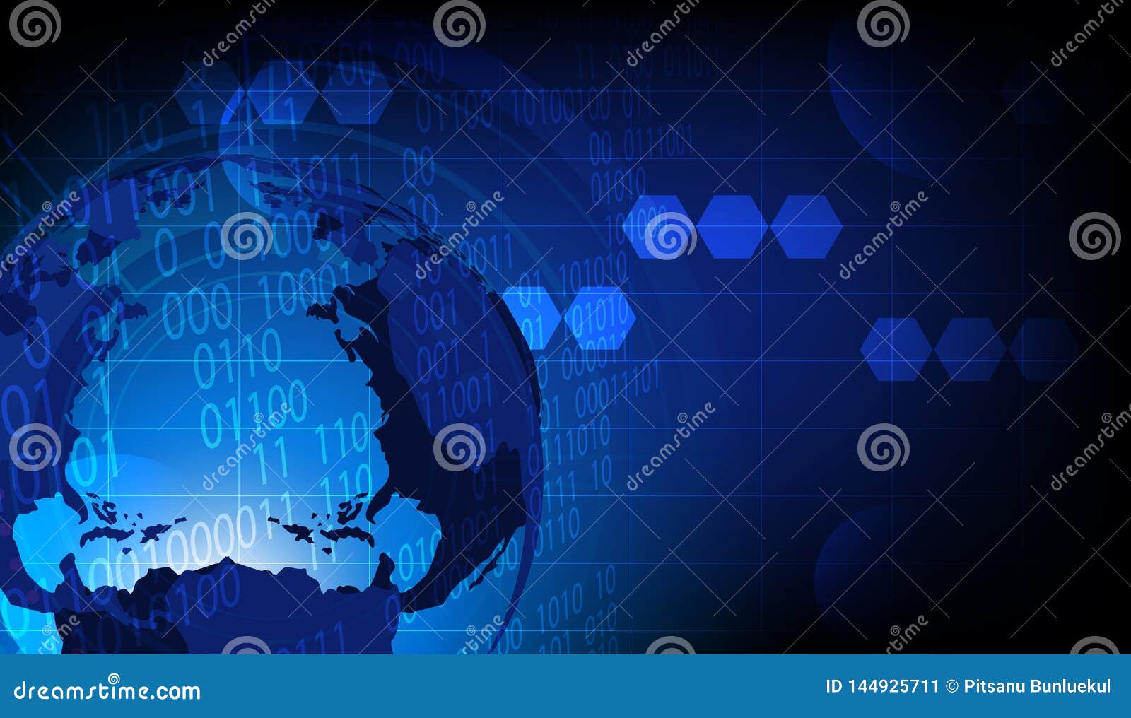 Futuristic Globe Technology Illustration, Some Elements of this Image ...