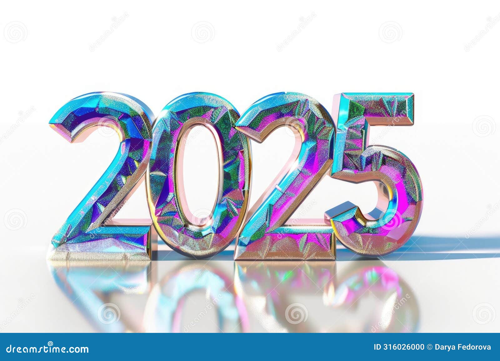 Futuristic Glowing 2025 Numerals with Circuitry Design Stock ...