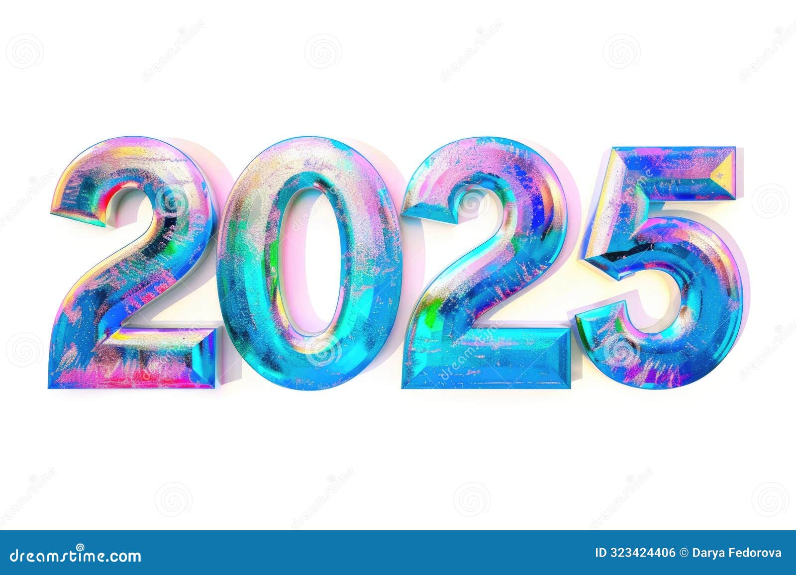 Futuristic Glowing 2025 Numerals with Circuitry Design Stock ...