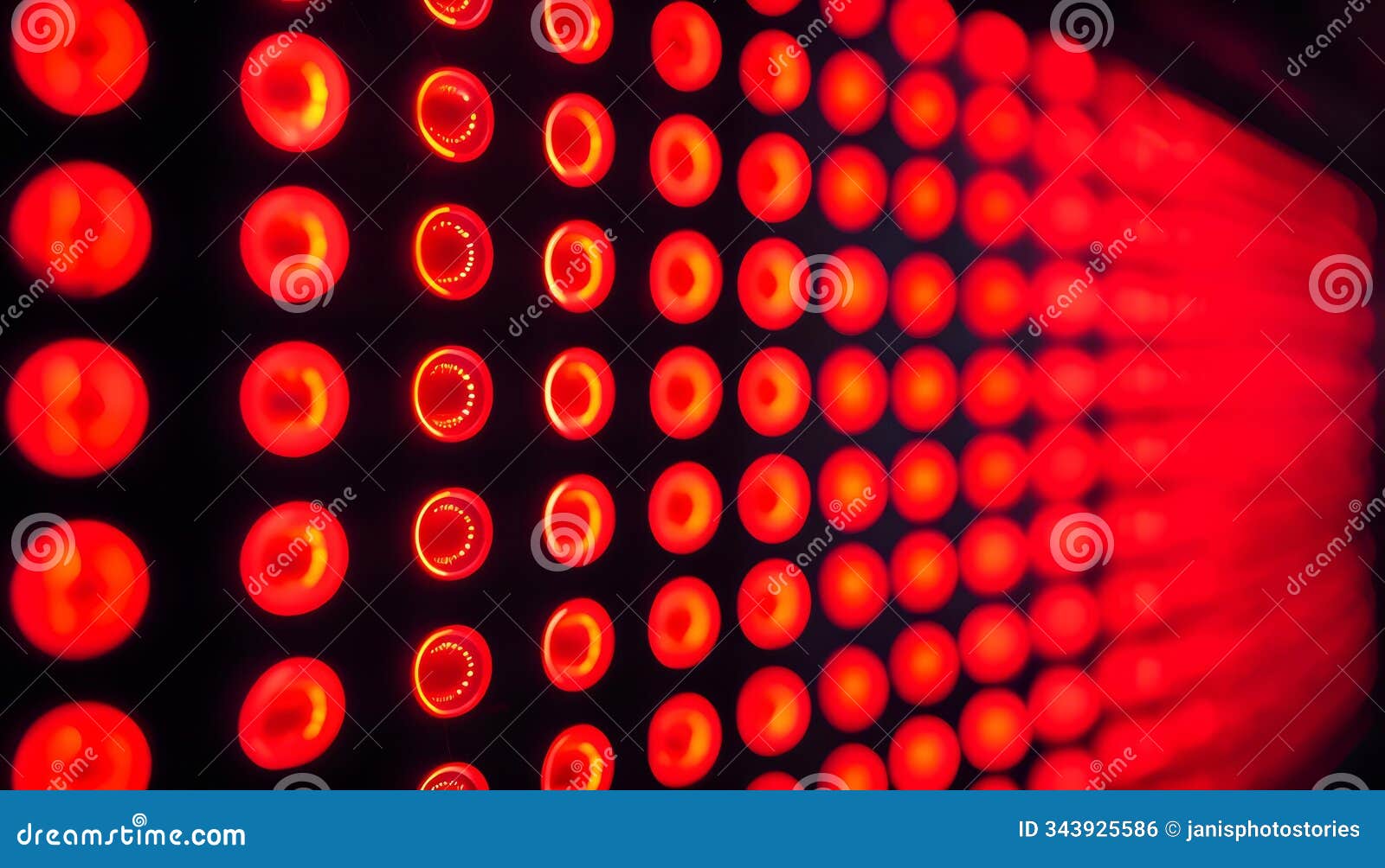 Futuristic Glowing Red LED Pattern in Dark Room, Perfect for Tech ...