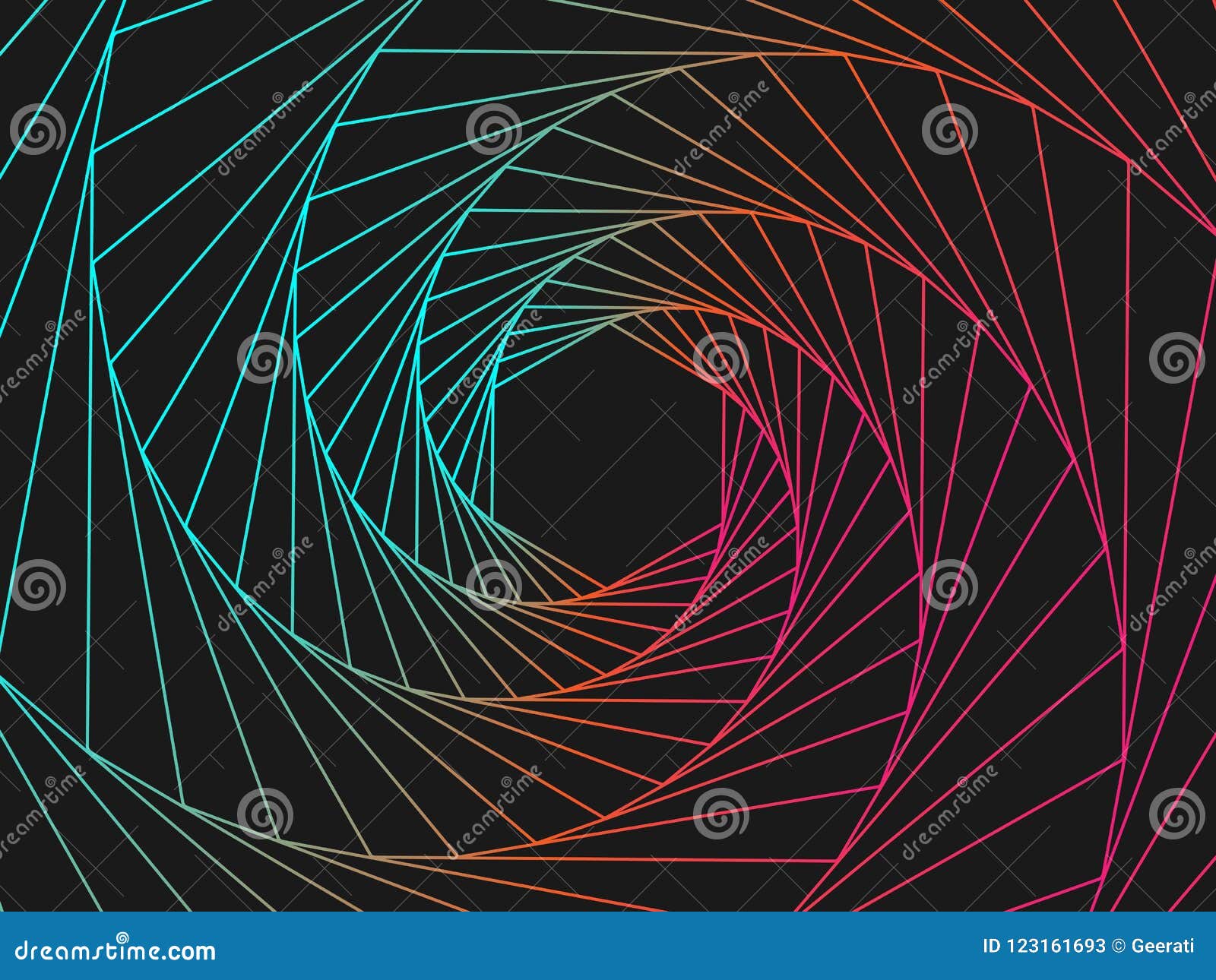 Futuristic Glowing Techno Line Geometric Pattern Background, Vector ...