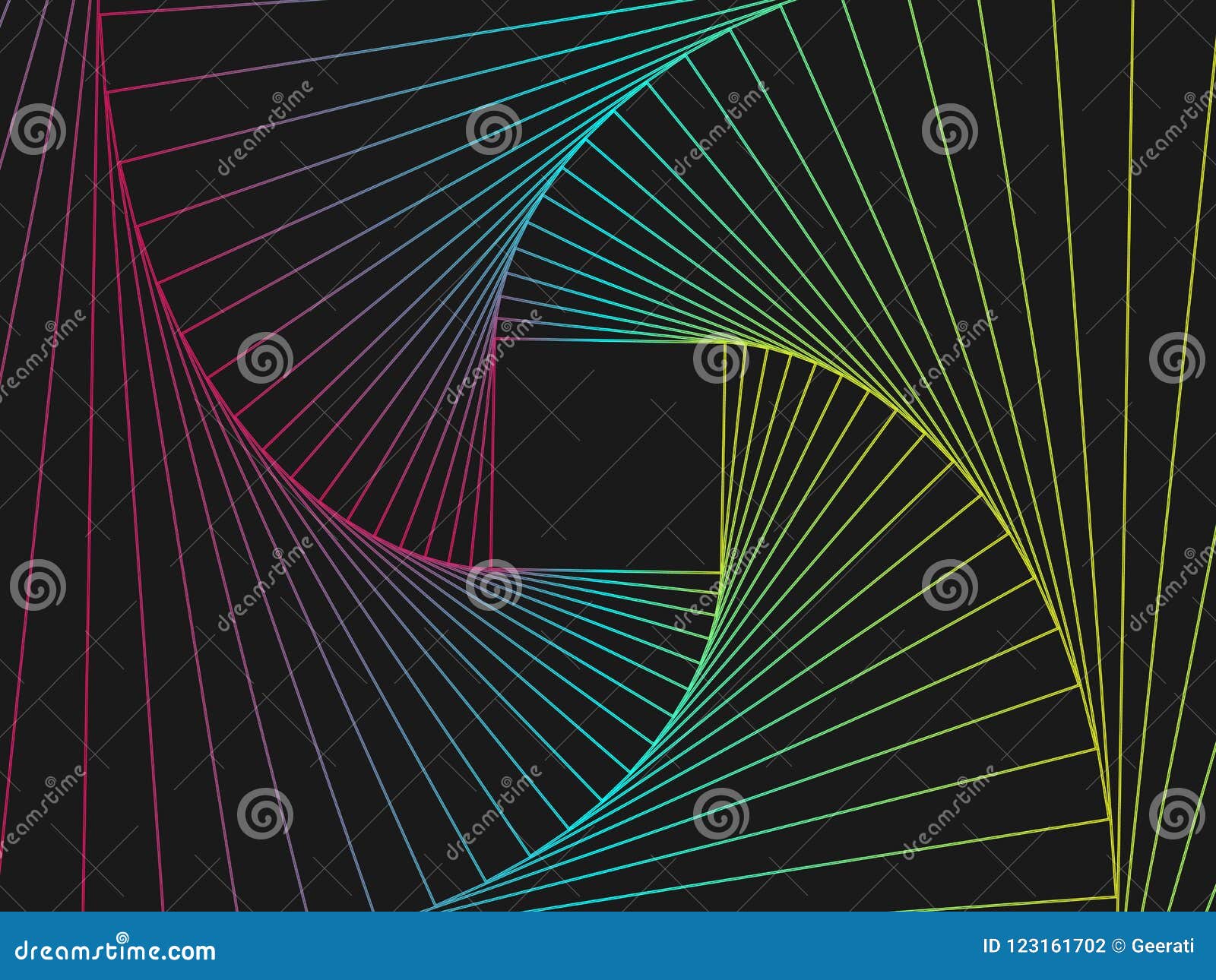 Futuristic Glowing Techno Line Geometric Pattern Background, Vector ...