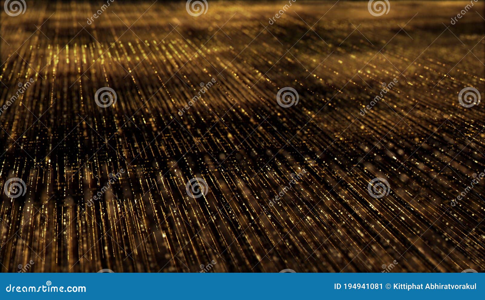 Golden Matrix Symbols, Digital Binary Code On Black Background A4 Size ...