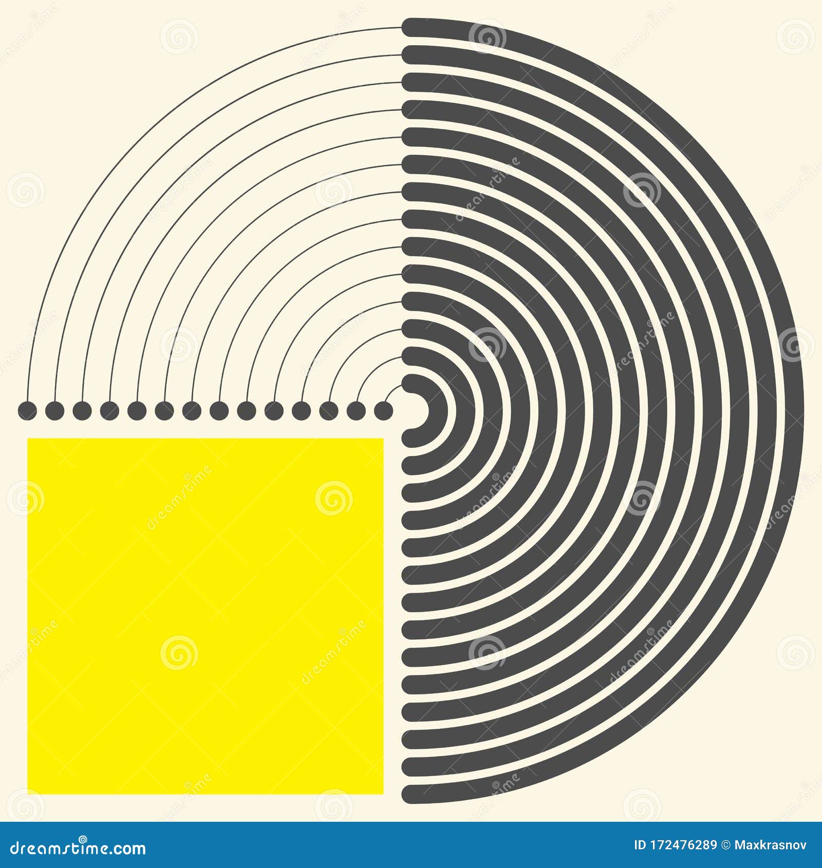 Futuristic Graphic Design. Abstract Circular Background Stock Vector ...