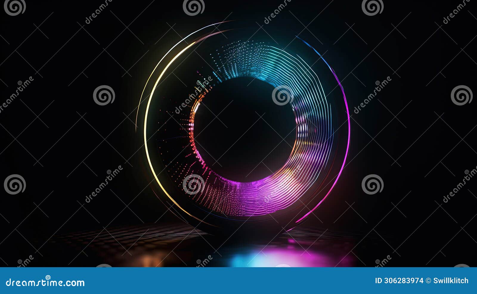 Futuristic Graphic Interface, Technology Abstract. Glowing HUD, Science ...