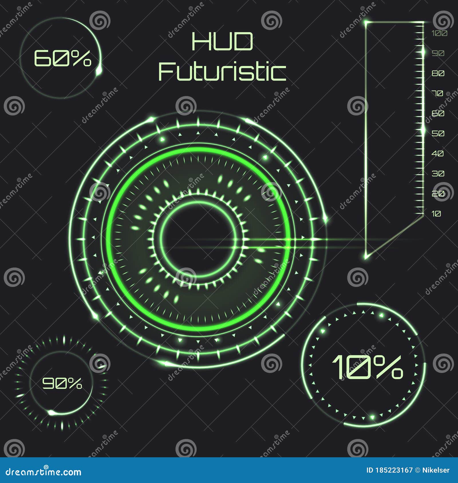 Futuristic Graphic User Interface. Abstract Future, Concept Vector Futuristic Blue Virtual ...