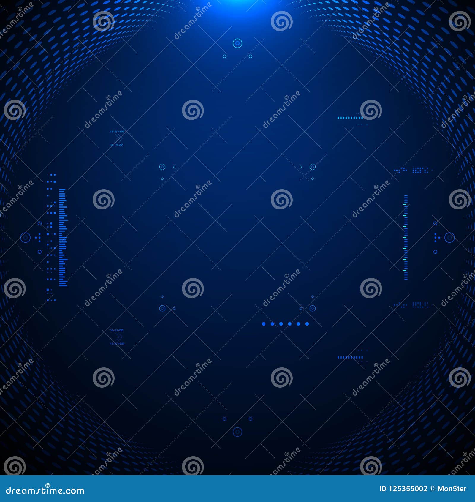 Futuristic Graphic User Interface Stock Vector - Illustration of menu ...