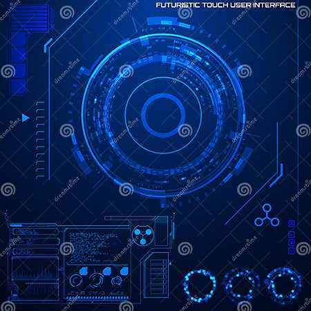 Futuristic Graphic User Interface Stock Vector - Illustration of ...