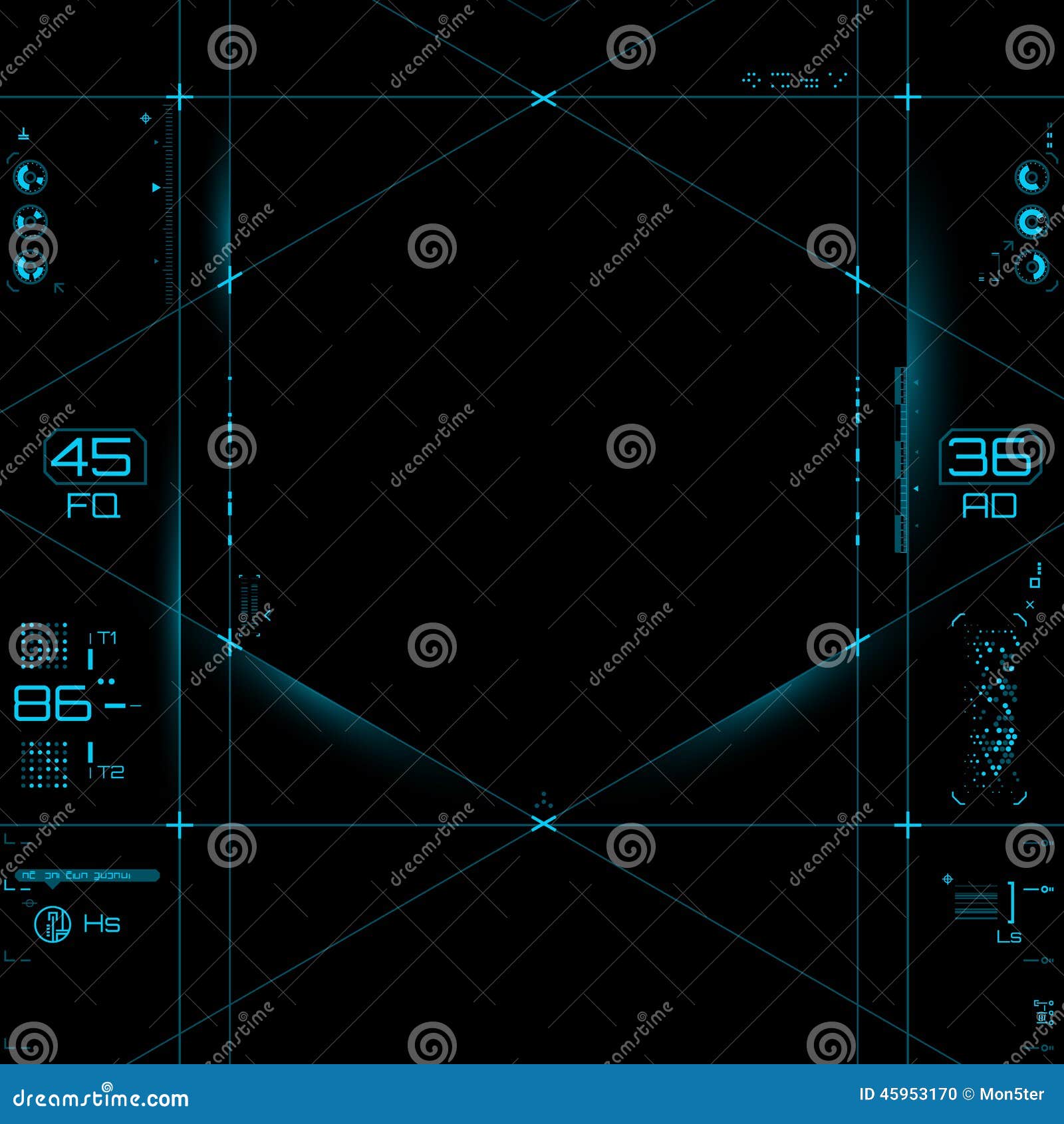 Futuristic Graphic User Interface Stock Vector - Illustration of ...