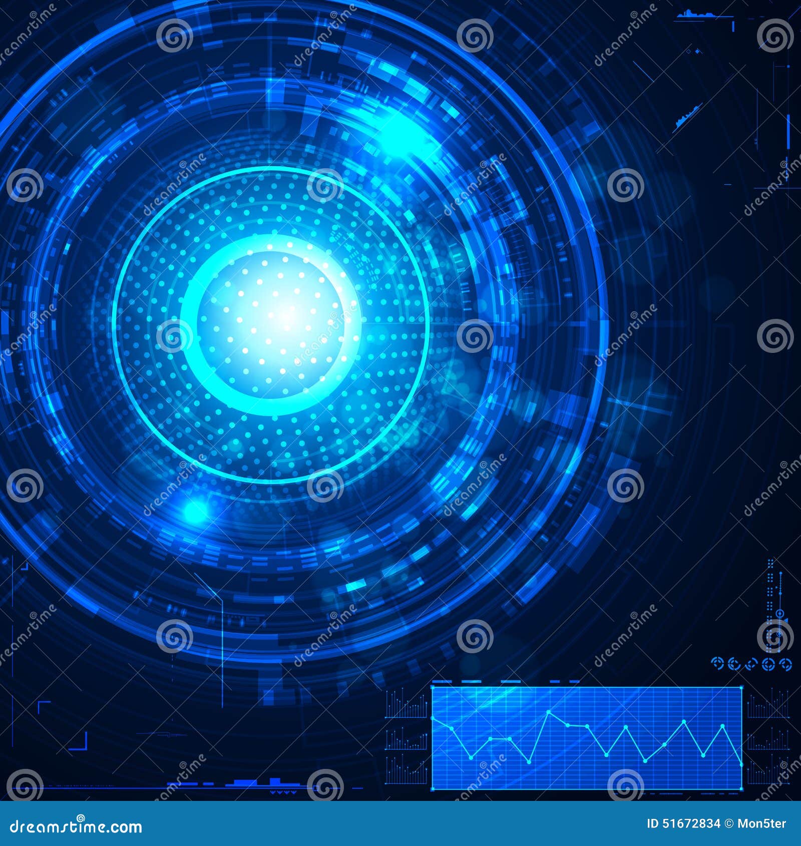 Futuristic Graphic User Interface Stock Vector - Illustration of ...