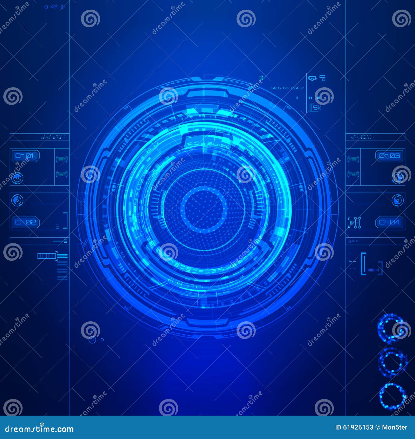 Futuristic Graphic User Interface Stock Vector - Illustration of ...