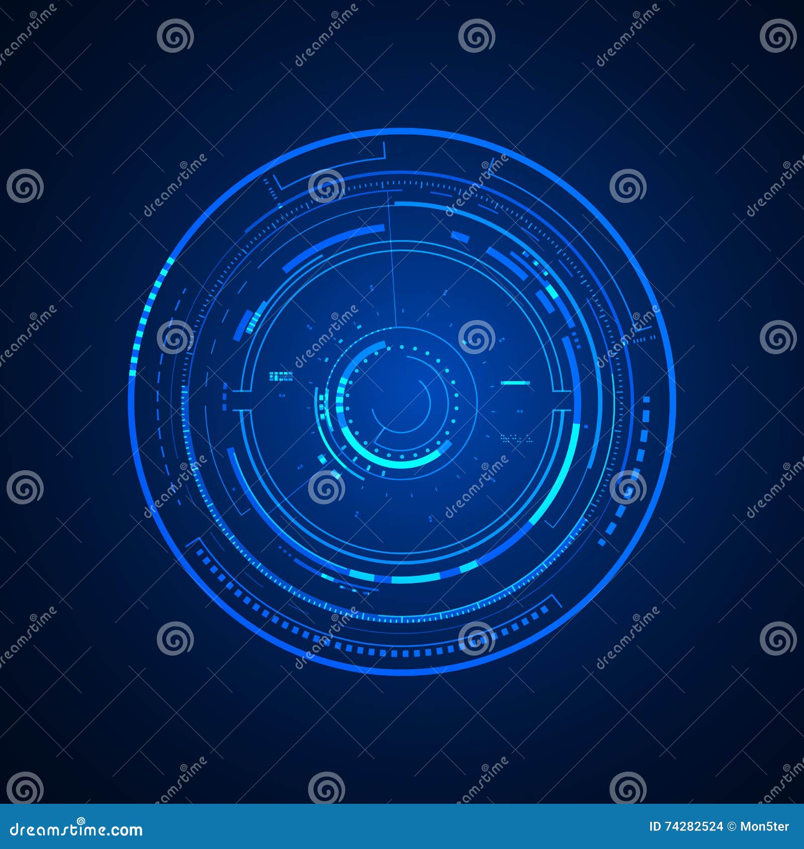Futuristic Graphic User Interface Stock Vector - Illustration of ...