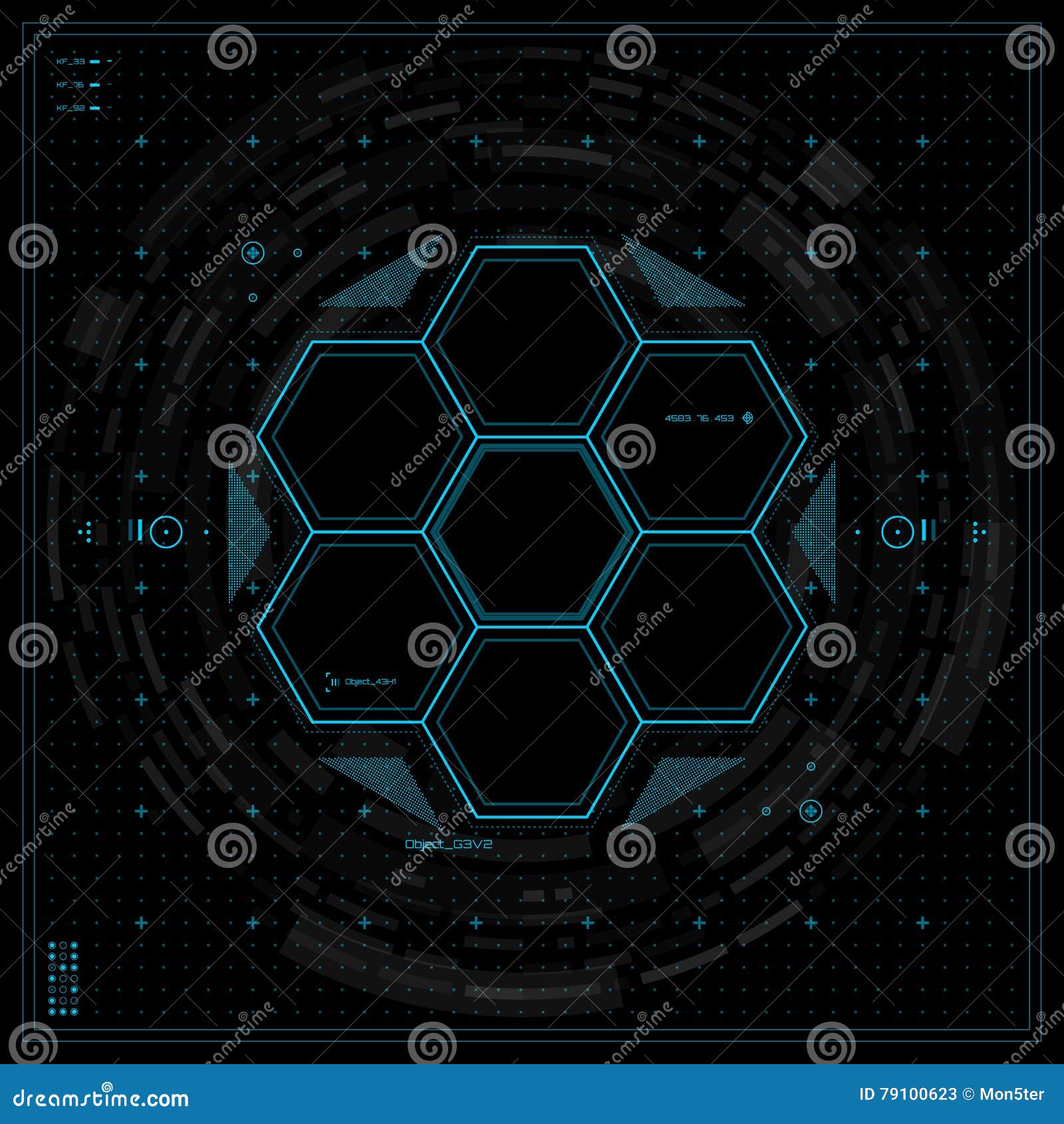 Futuristic Graphic User Interface Stock Vector - Illustration of ...