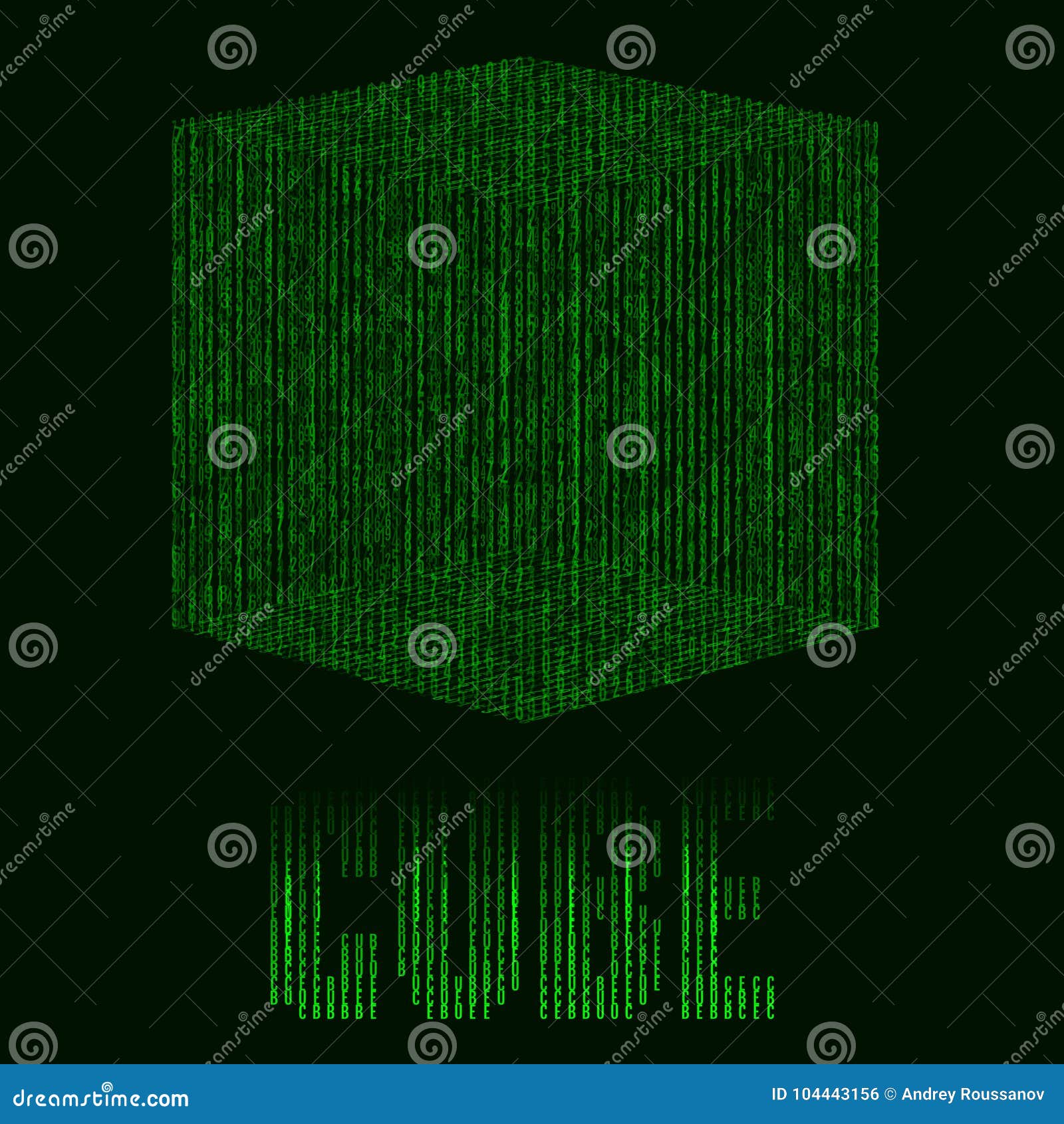 Cube Matrix Of Connected Spheres Royalty-Free Stock Image ...