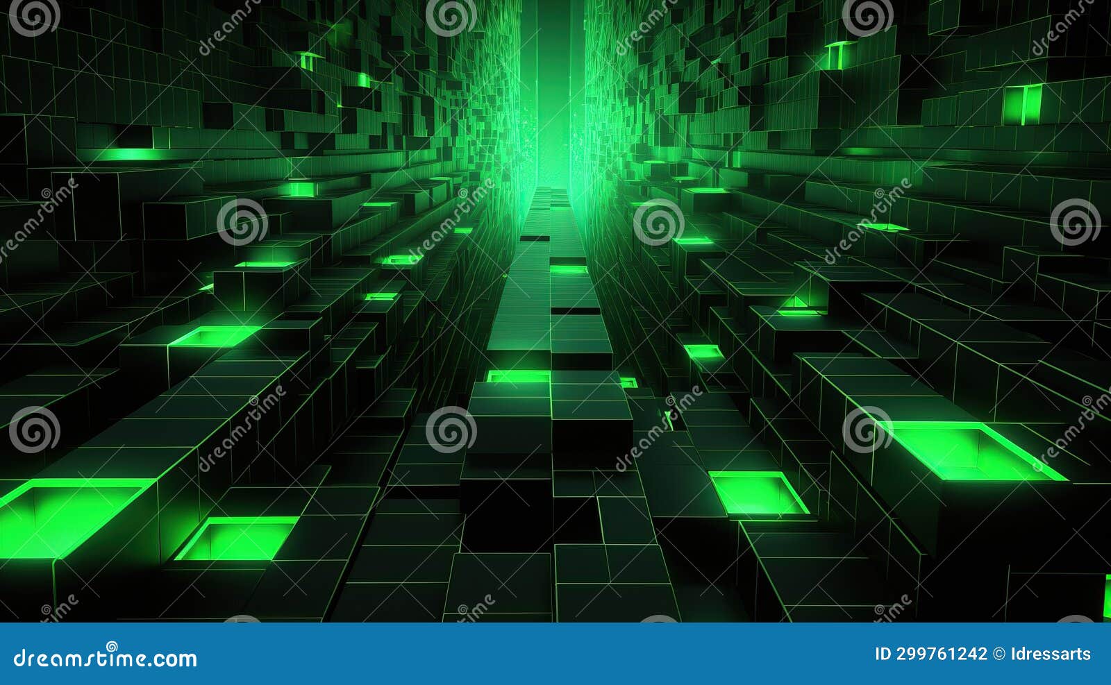 Futuristic Green Neon Background Stock Photo - Image of bright ...