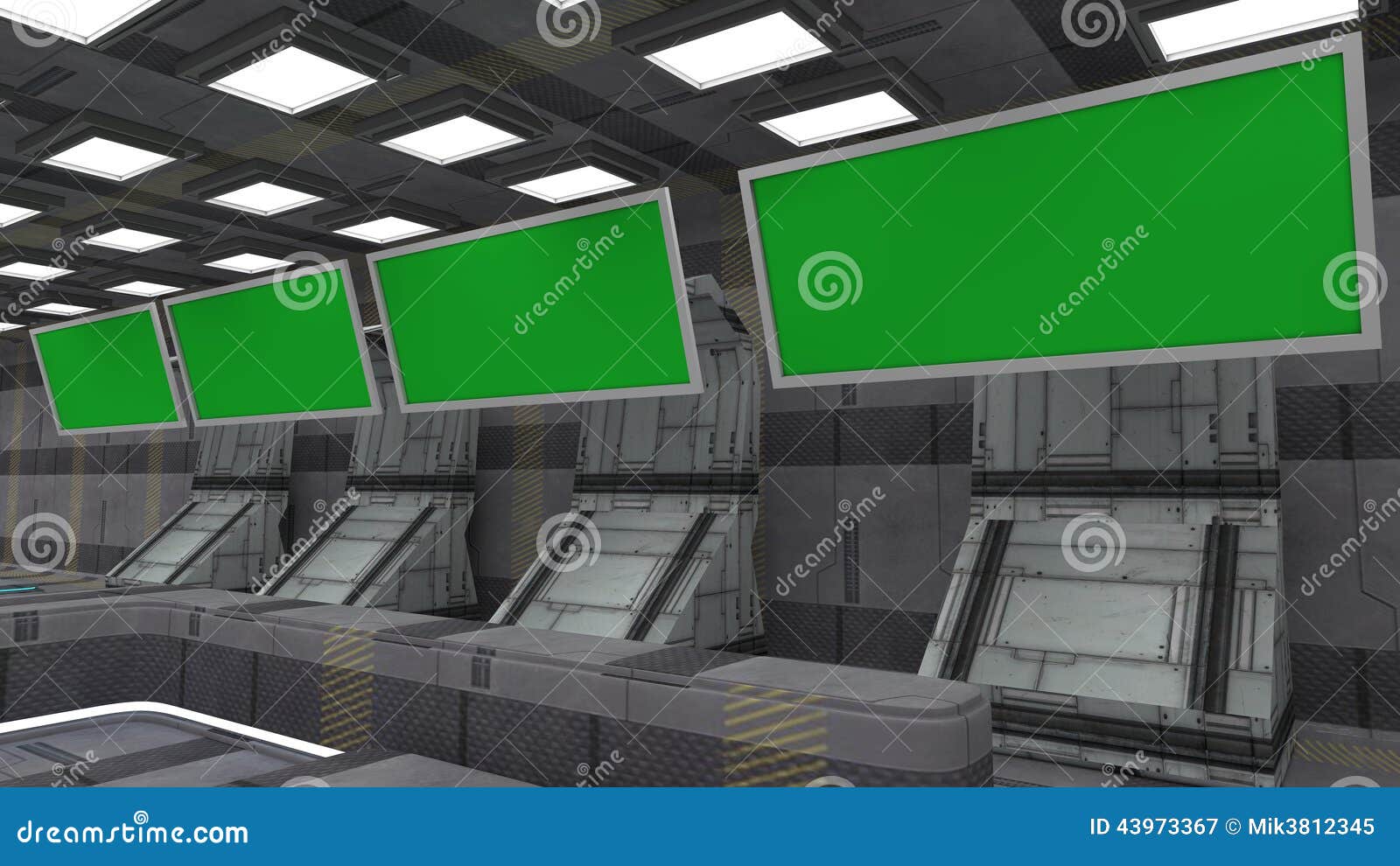 Futuristic green screen stock illustration. Illustration of futuristic ...