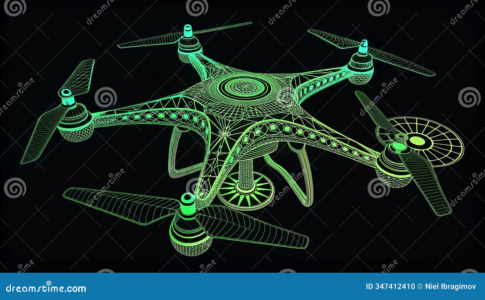 Drone Design Prototype And Build Showing Different Electronic Modules ...