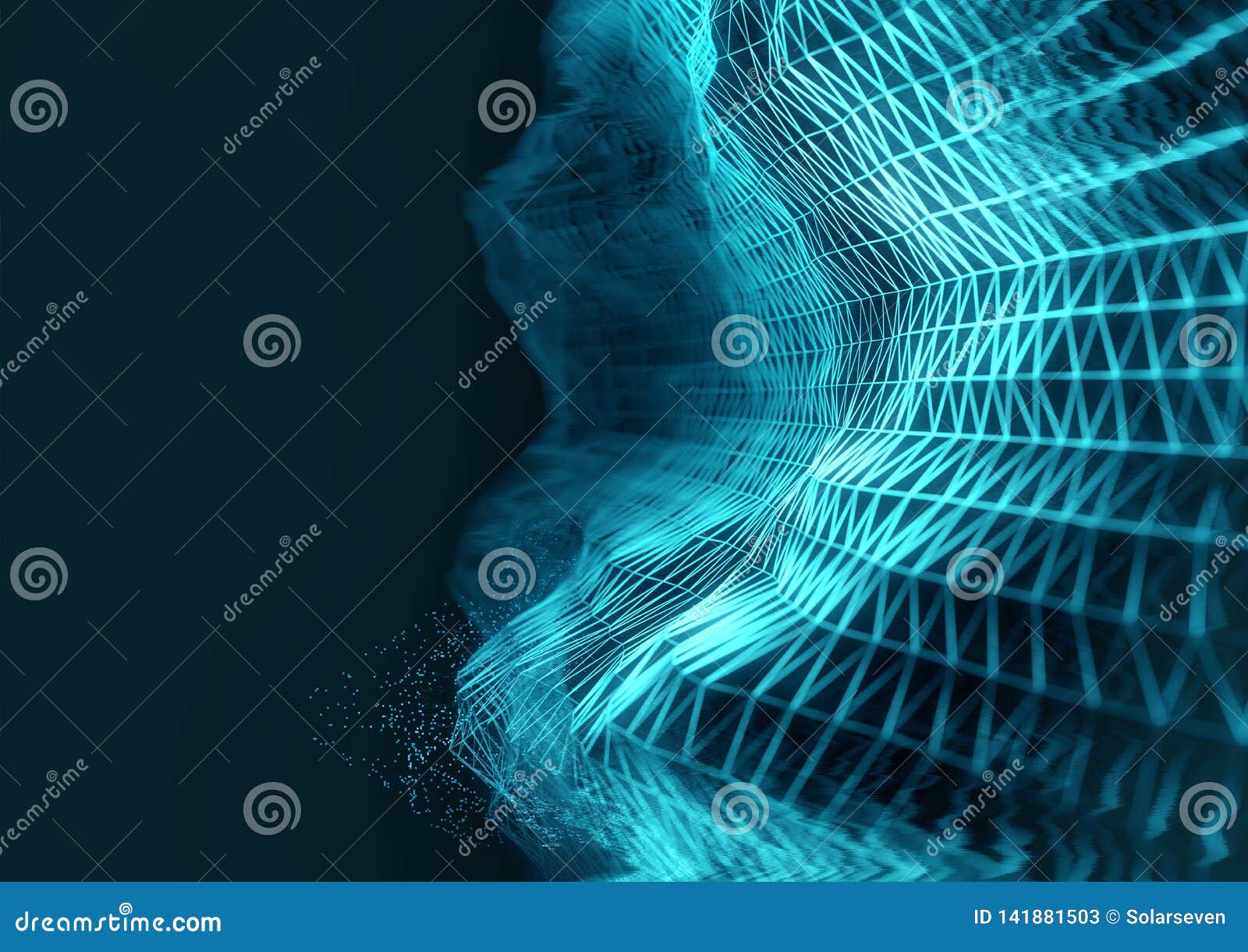 Futuristic Grid Connections Background Stock Illustration ...