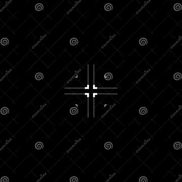 Futuristic GUI Rectangular Target, Aim, Sight, HUD Reticle, Cyberpunk ...