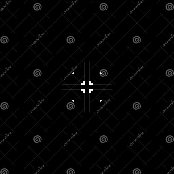 Futuristic GUI Rectangular Target, Aim, Sight, HUD Reticle, Cyberpunk ...