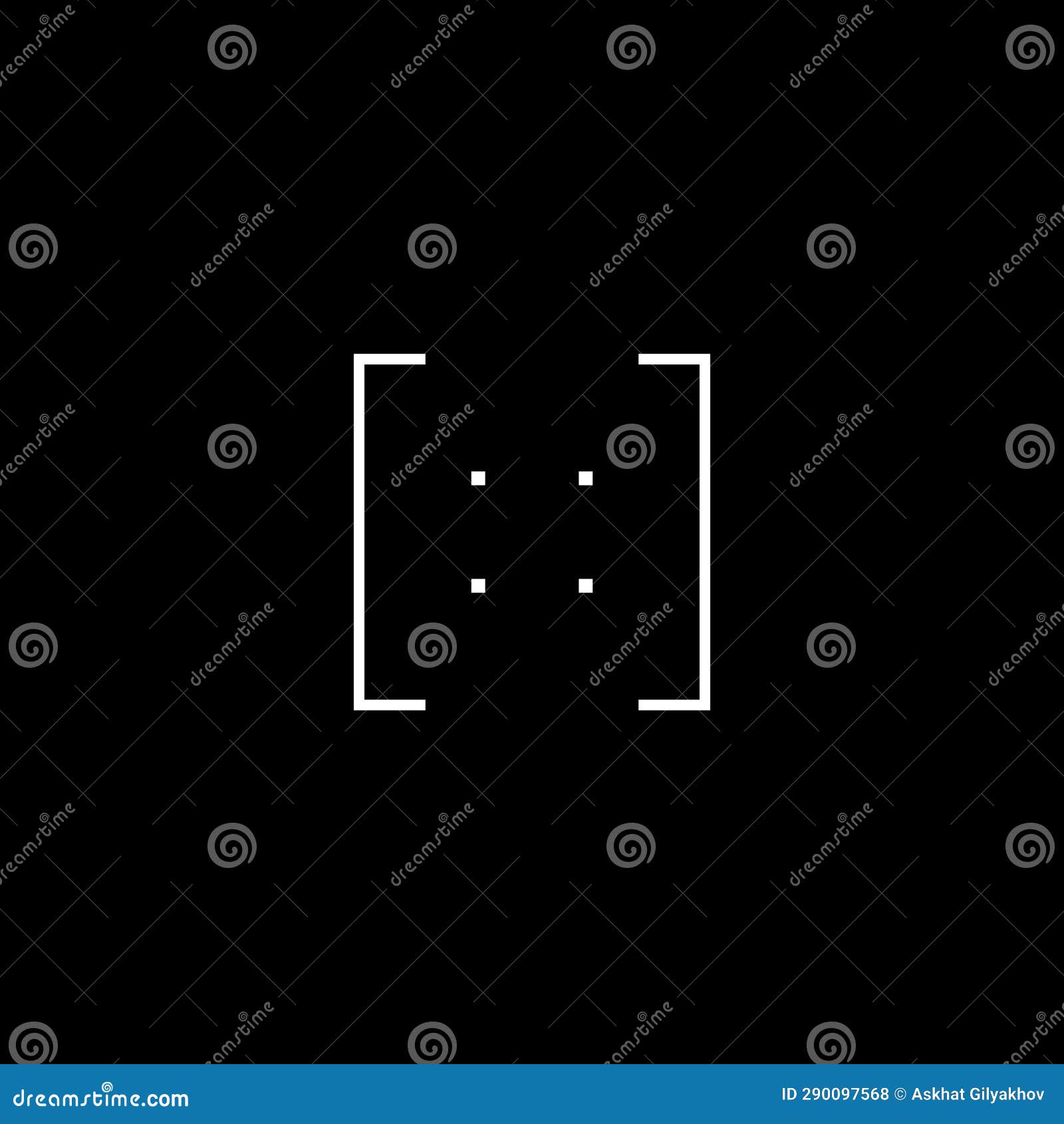 Futuristic GUI Rectangular Target, Aim, Sight, HUD Reticle Stock Vector ...