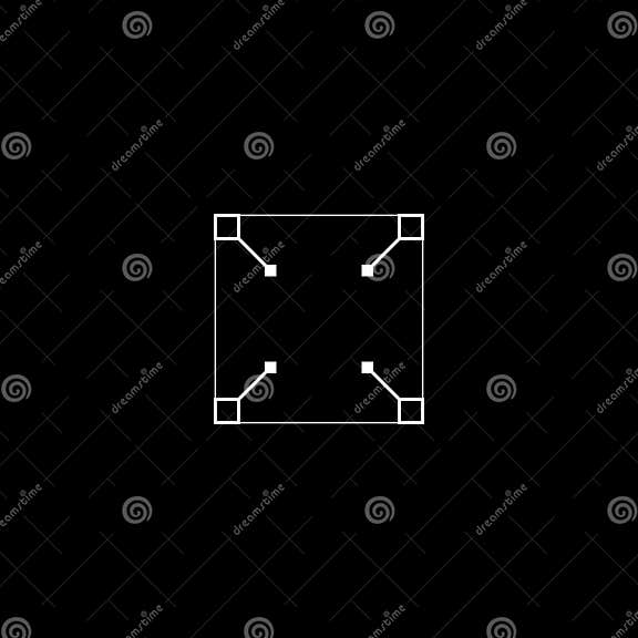 Futuristic GUI Square Target, Cyberpunk Aim, Sight, HUD Reticle Stock ...