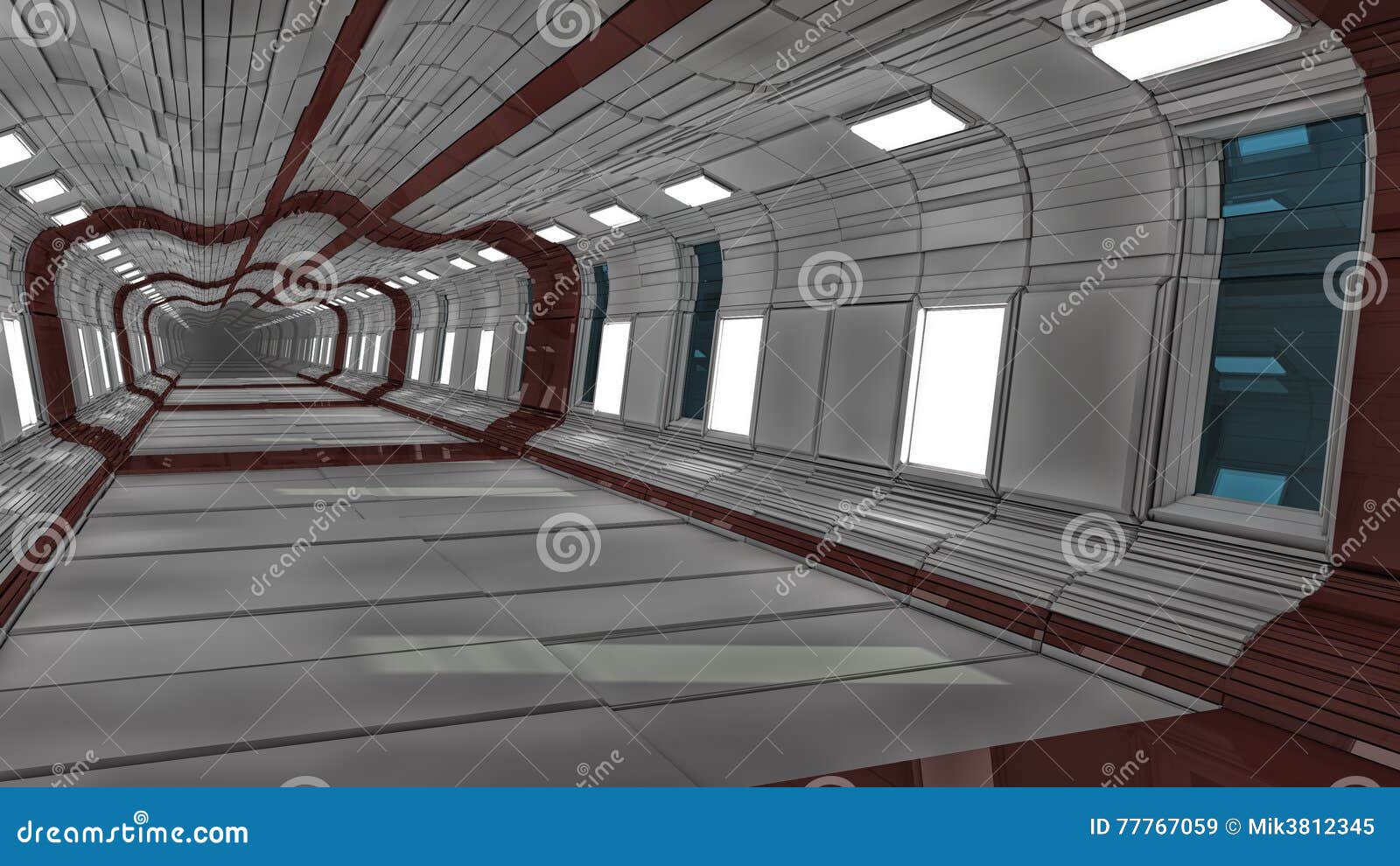 Futuristic Hall Architecture Stock Photography | CartoonDealer.com ...