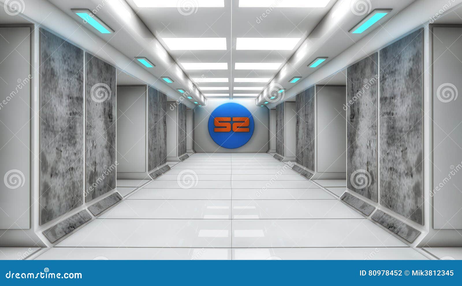 Futuristic Hall Architecture Stock Photo - Image of entrance ...