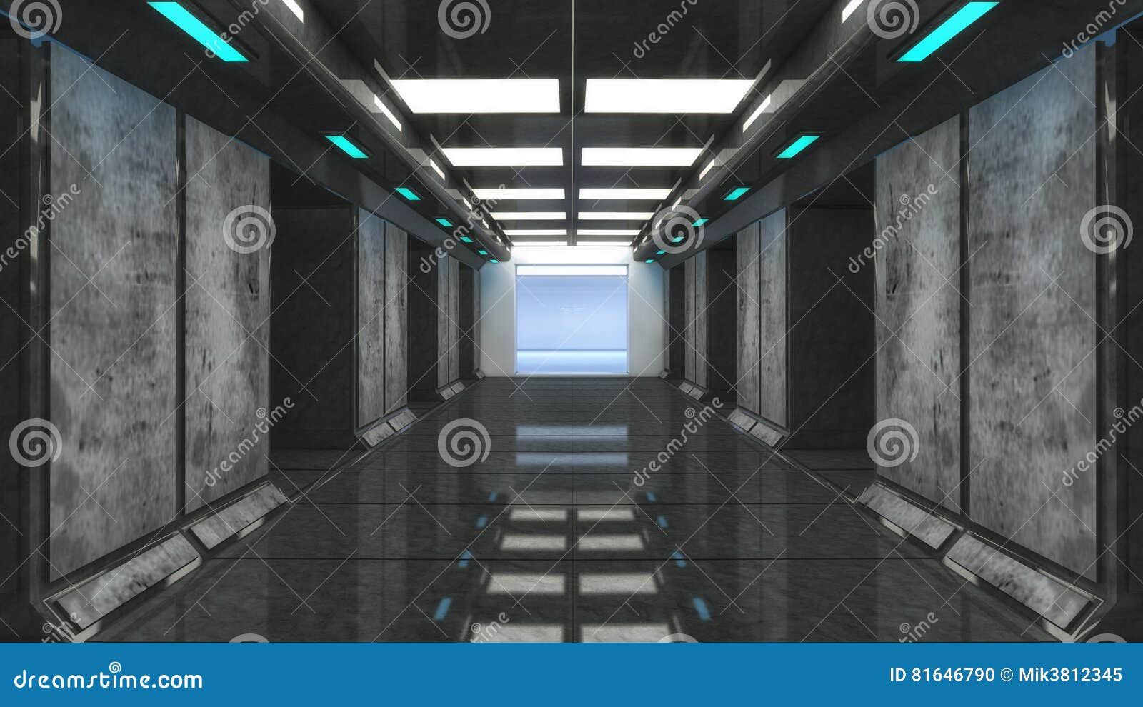 Futuristic Hall Architecture Stock Photo - Image of planets, passenger ...